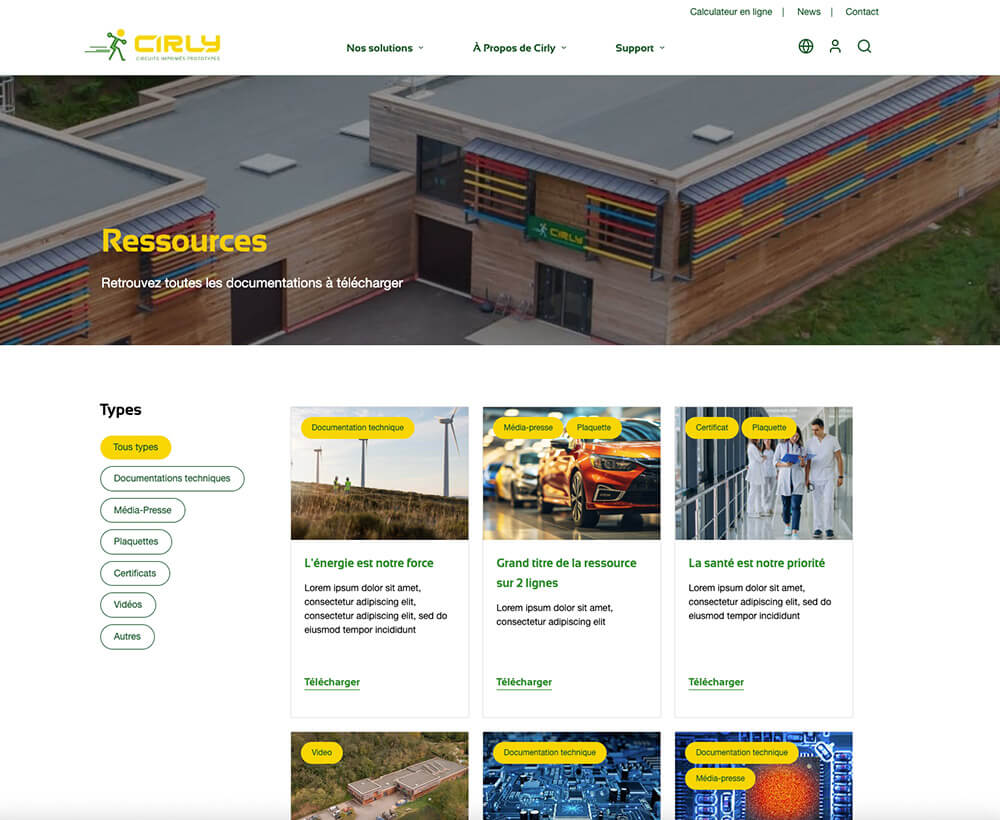 Ressources et Actualités Techniques | Certificats de Qualité | Cirly